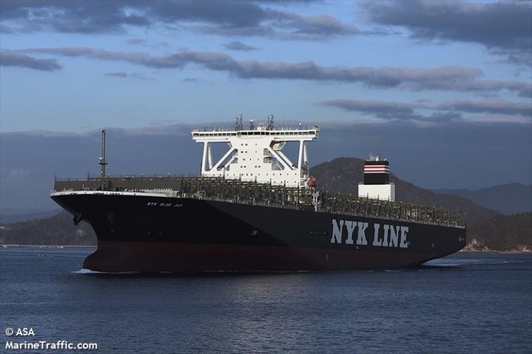 NYK Line Takes Delivery of 'Cutting Edge' Containership NYK Blue Jay