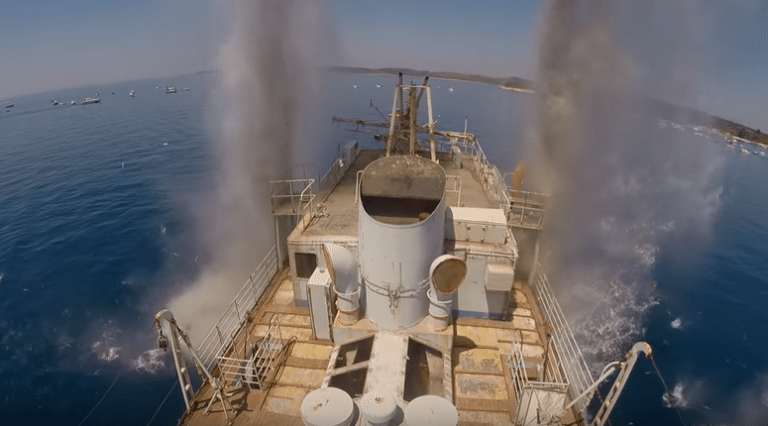 Stuck On a Sinking Ship - Incredible Look at How Two Guys Escaped the ...