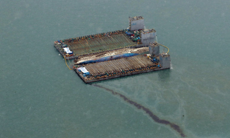 Photos: Sunken Sewol Ferry Raised Three Years After Disaster