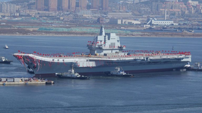 Chinese Aircraft Carrier Group Sails Through Taiwan Strait