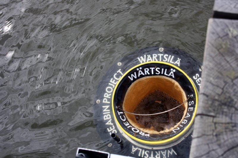 Northern Europe's first floating rubbish bin installed in Helsinki