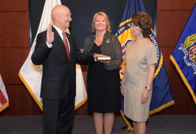 Rear Admiral Mark Buzby Sworn In as U.S. Maritime Administrator