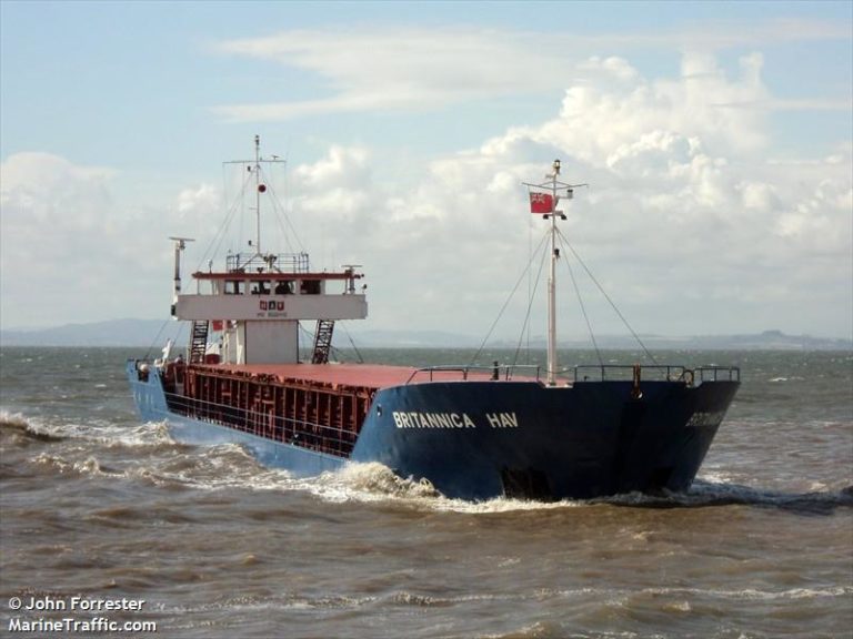 Cargo Ship Turned Over and Adrift in English Channel After Collision