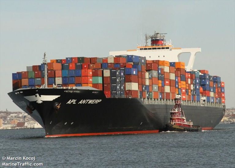 APL Antwerp Loses Eight Containers Overboard at Port of Virginia ...