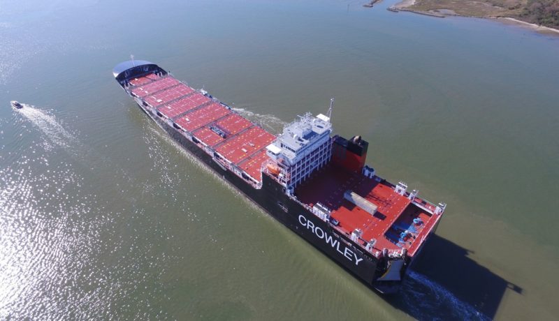 Crowley Takes Delivery of Second LNG-Powered ConRo for Puerto Rico Trade