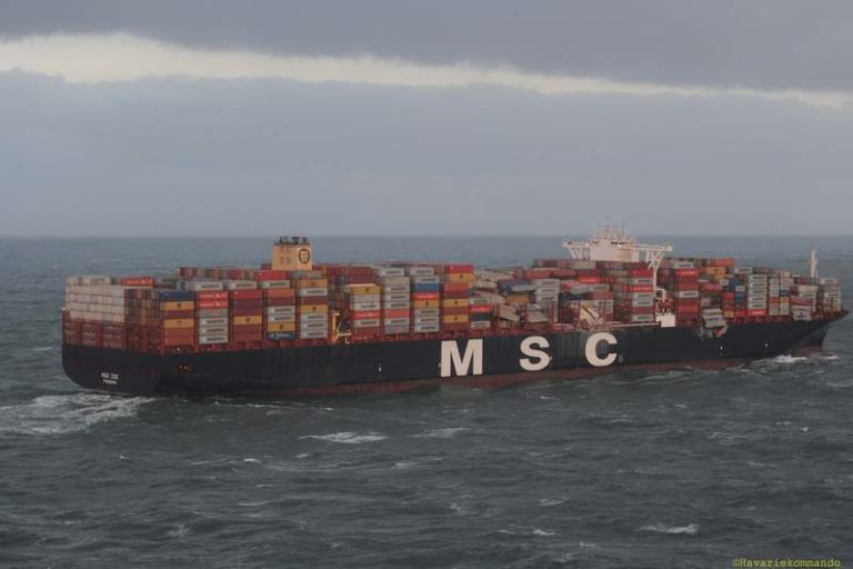 MSC Zoe Loses Up to 270 Containers Overboard in North Sea - PHOTOS
