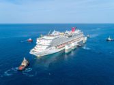 Photos: BOKA Vanguard Loads Carnival Cruise Ship for Dry Docking