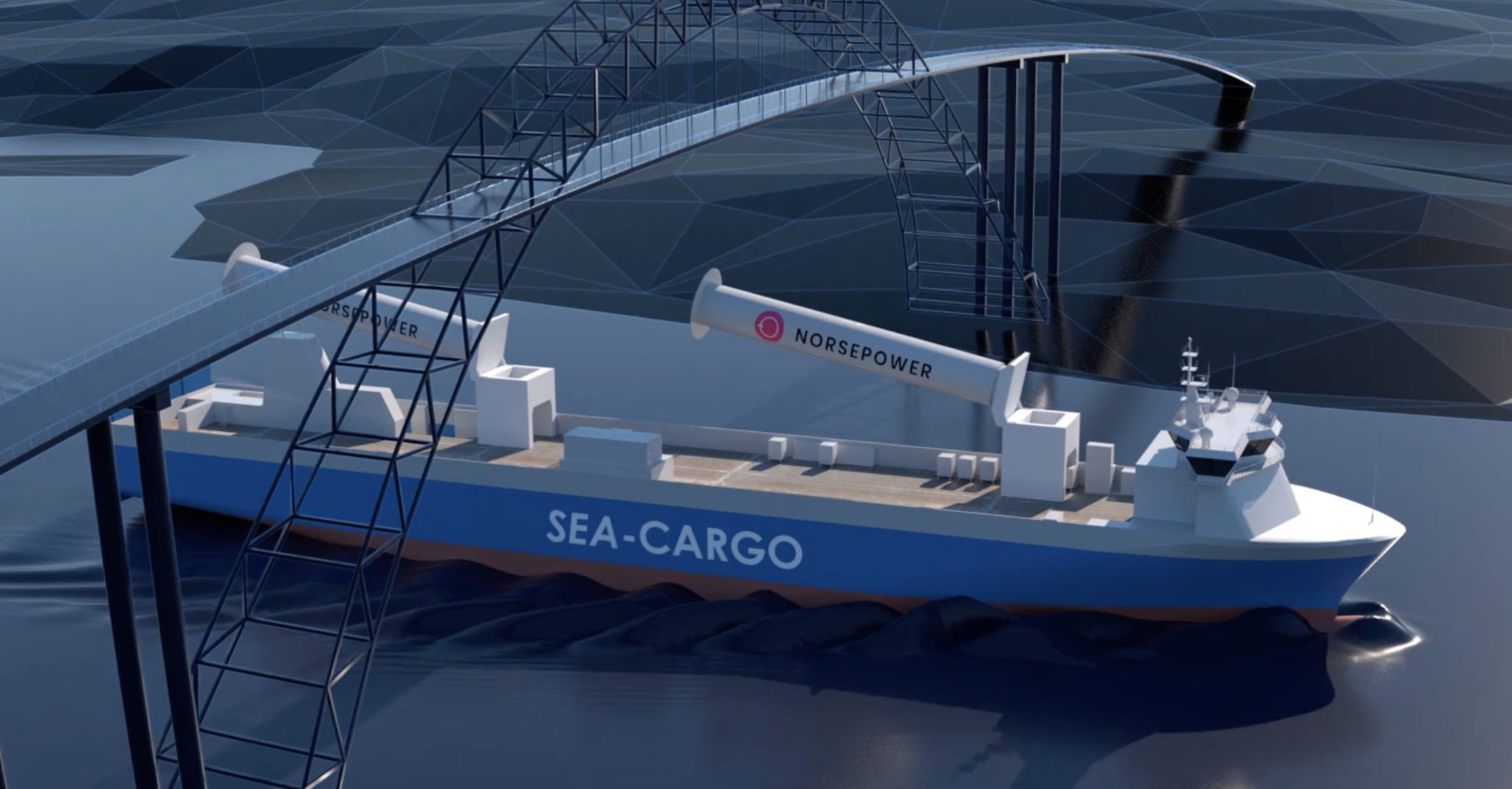 North Sea Ro-Ro to Install First Tilting Rotor Sails
