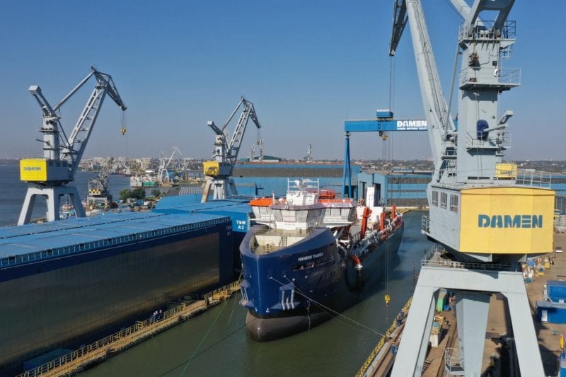 Damen launches Marine Aggregate Dredger for Hanson
