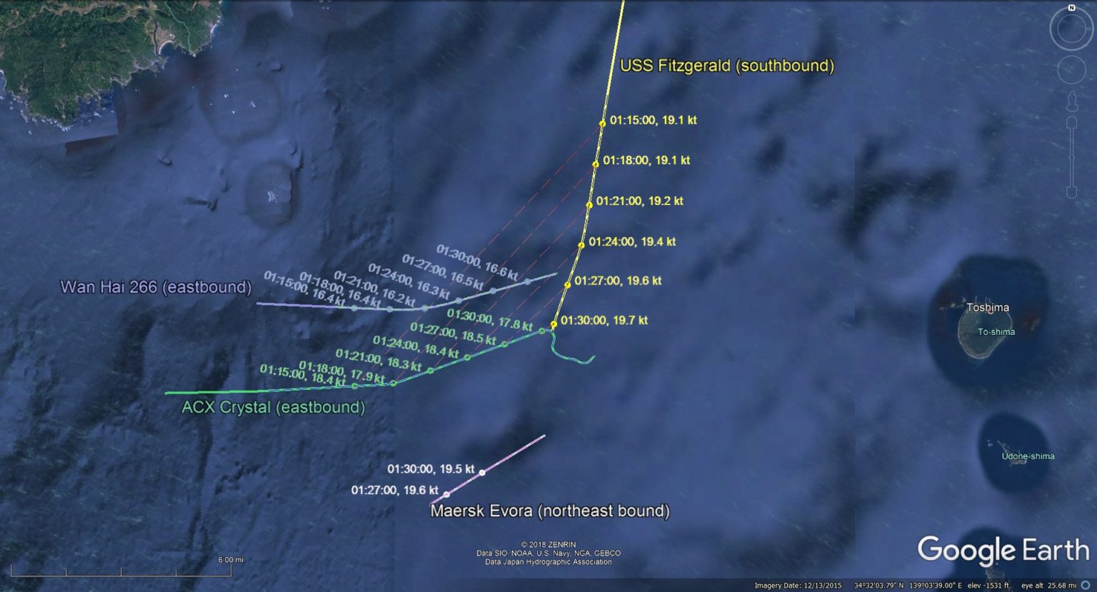NTSB Says Navy Bridge Team Failure Caused USS Fitzgerald Collision