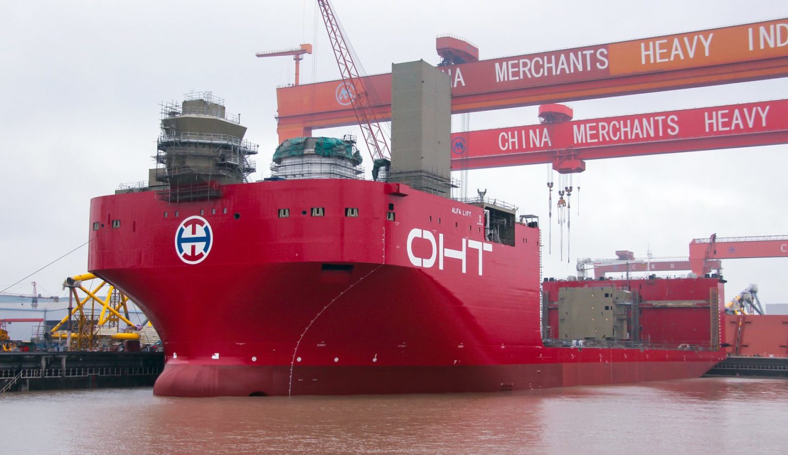 New Offshore Wind Foundation Installation Vessel 'Alfa Lift' Launched ...