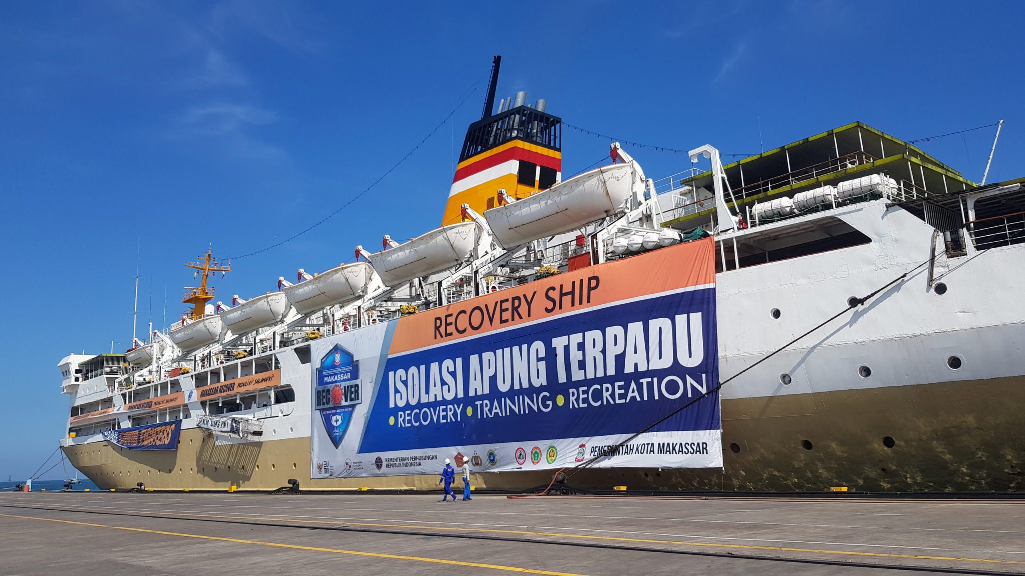Indonesia Turns Ferry Into COVID-19 Isolation Center