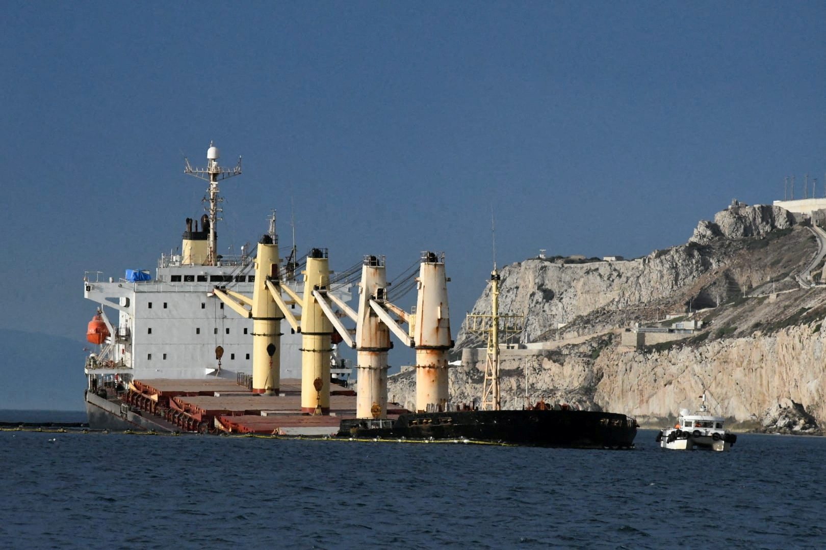 Broken Bulk Carrier OS 35 Leaks Fuel Oil Off Gibraltar - SHIP IP LTD
