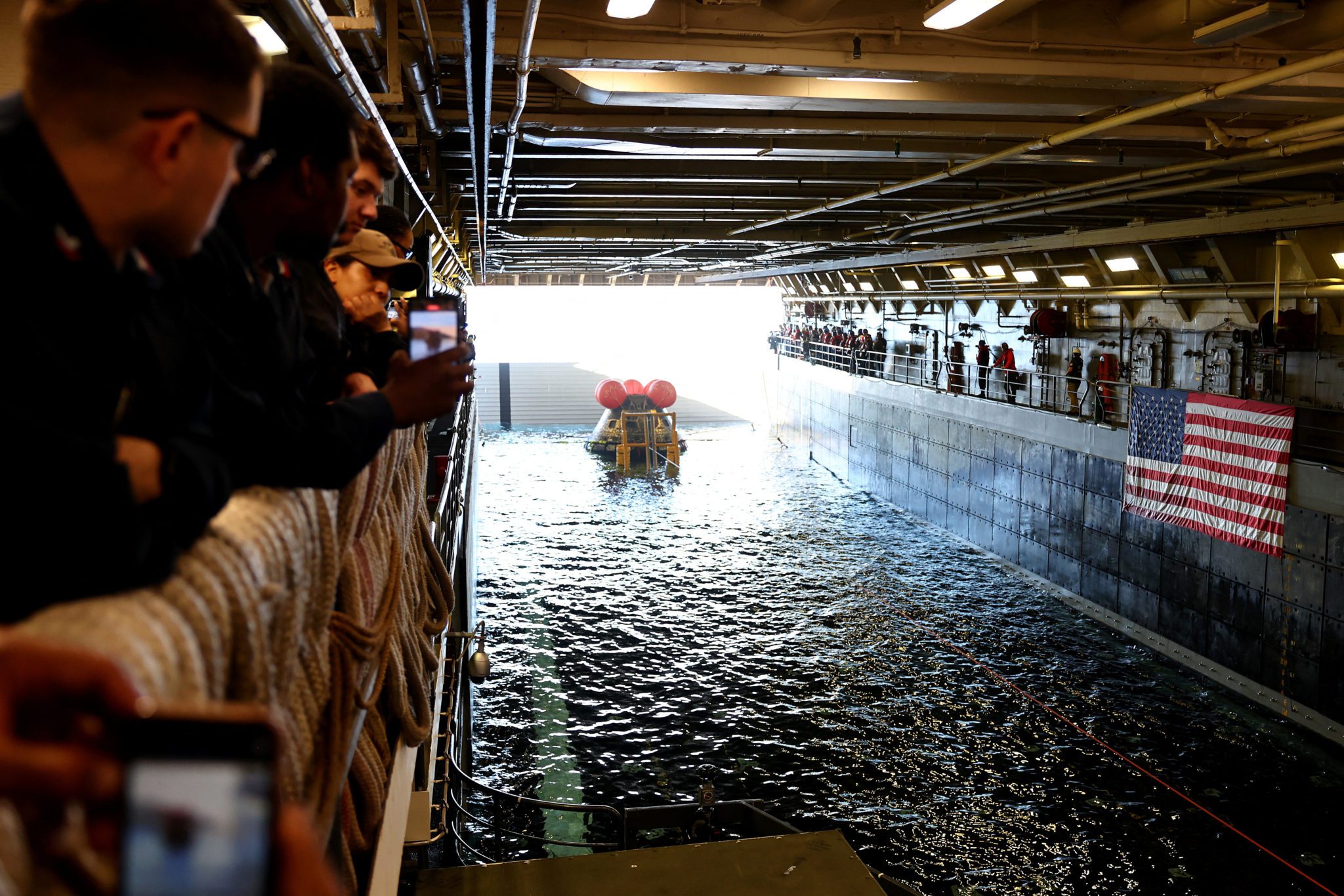 Artemis I Update: Orion Secured Inside USS Portland