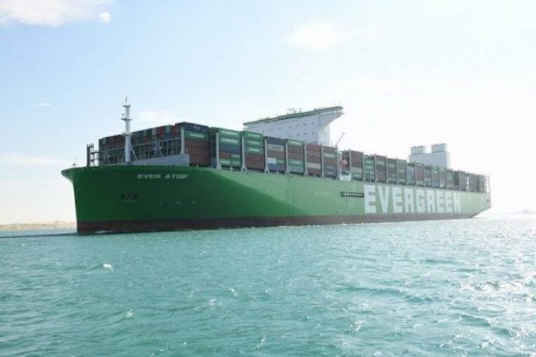 Sign of the Times: New World's Largest Containership Sails Light on ...