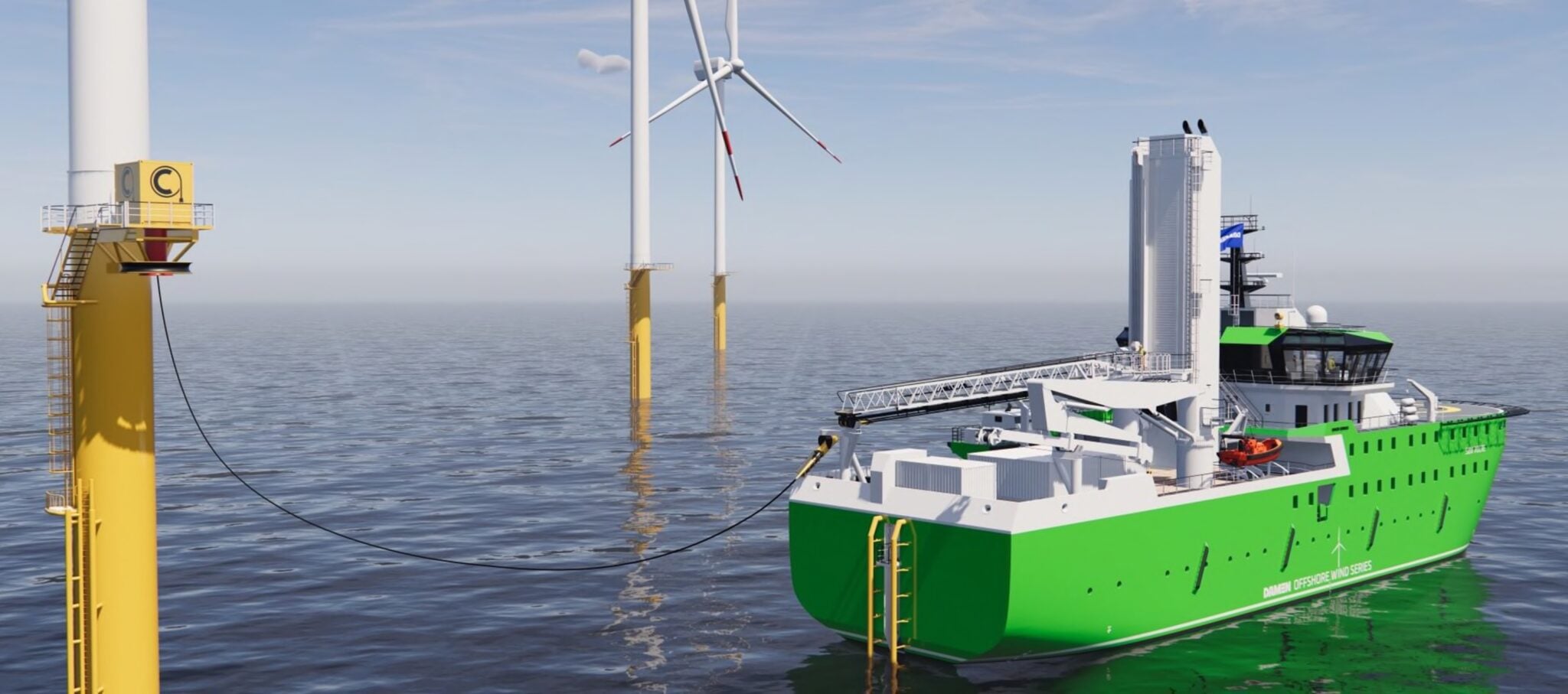 Damen Launches Fully-Electric SOV with Offshore Charging Capability