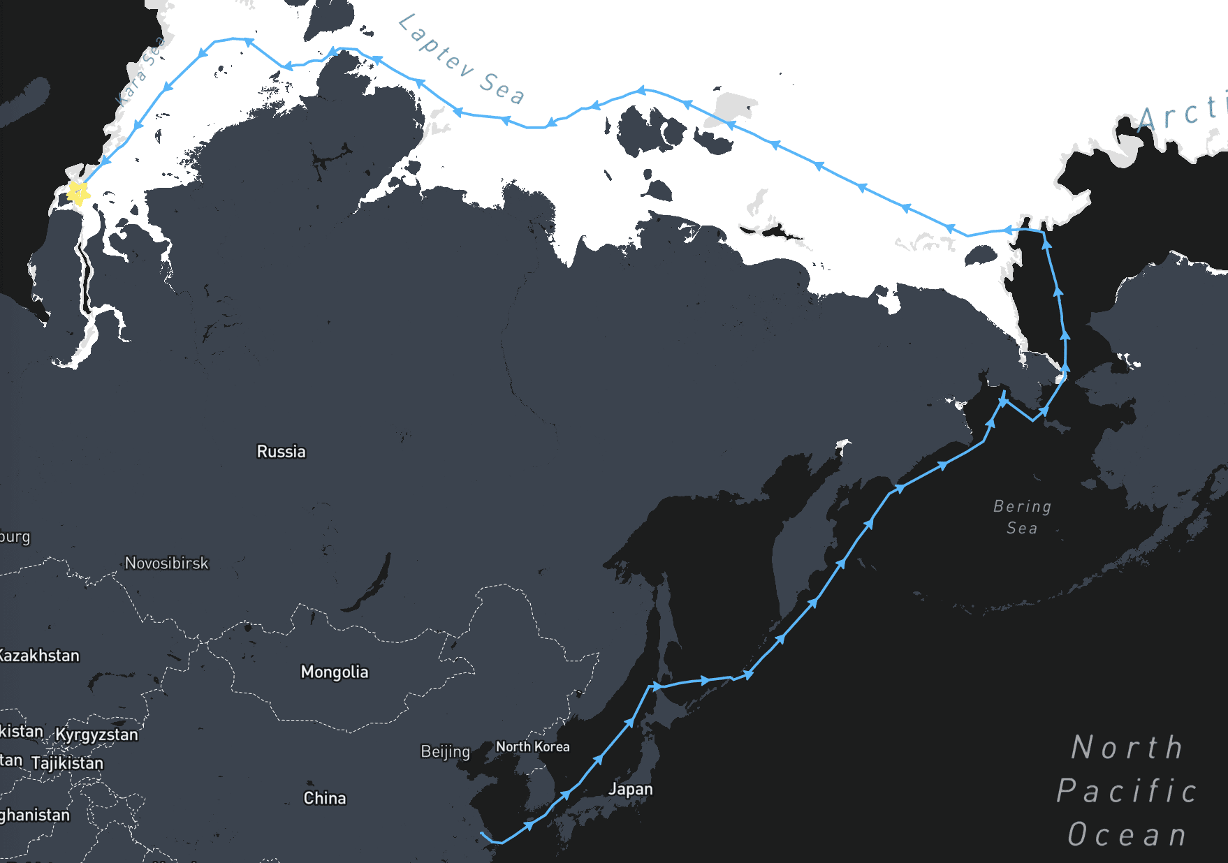 Oceans Around Russia