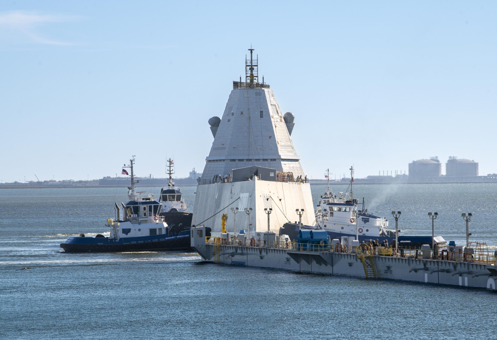 Photos: USS Zumwalt Undocking Marks Major Milestone in Navy's Push for Hypersonic Weapons