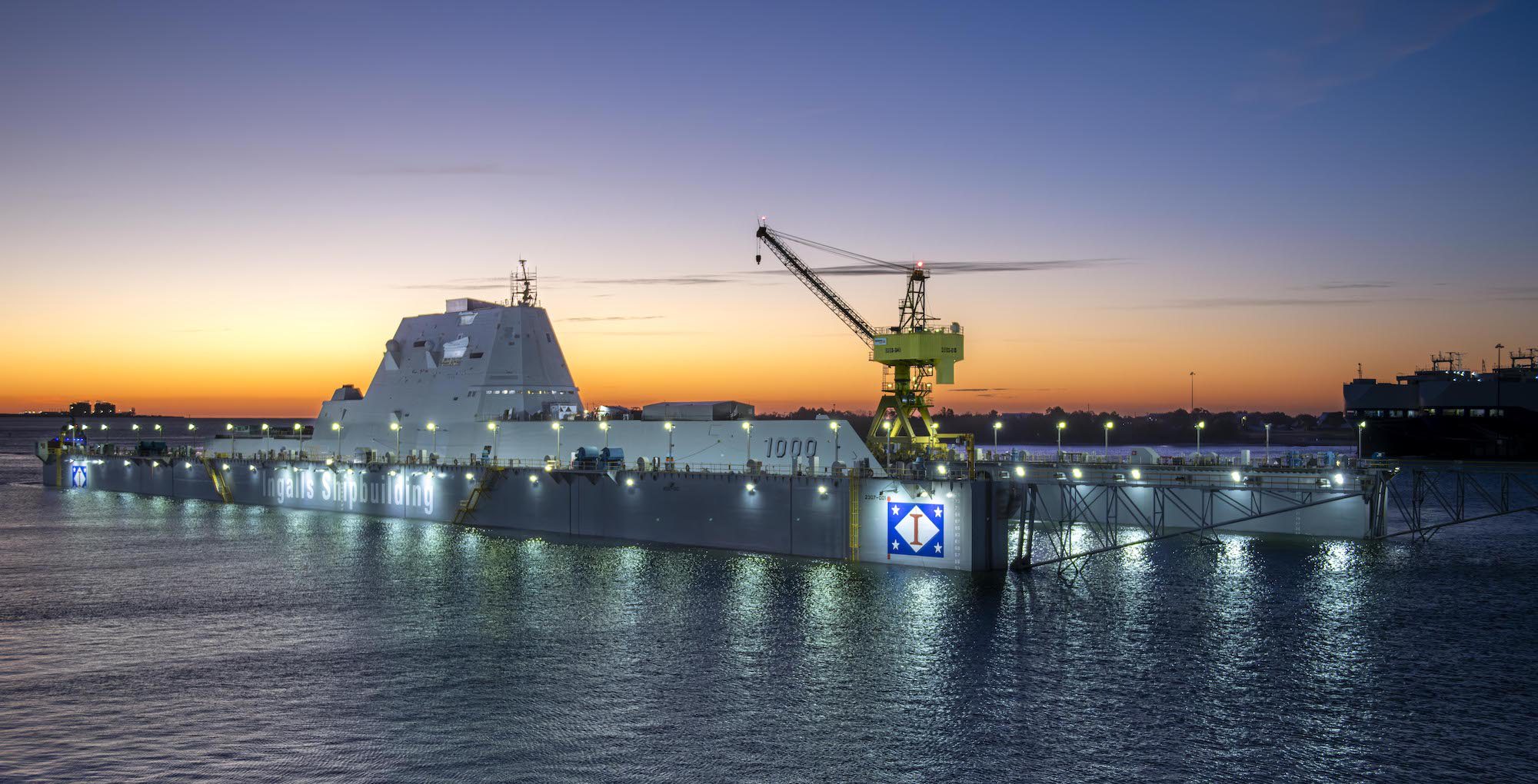 Photos: USS Zumwalt Undocking Marks Major Milestone in Navy's Push for Hypersonic Weapons