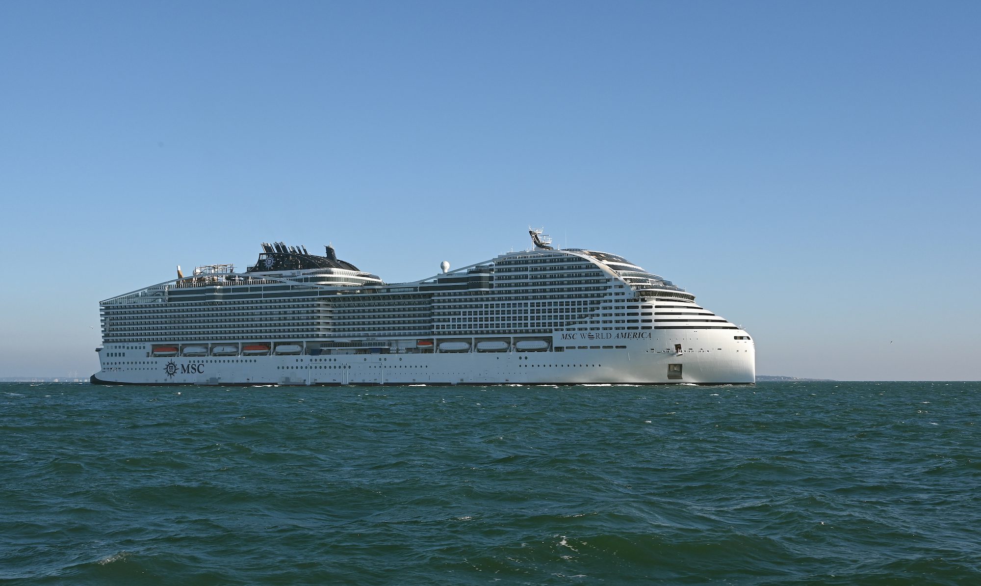 Photos: MSC World America Completes Sea Trials