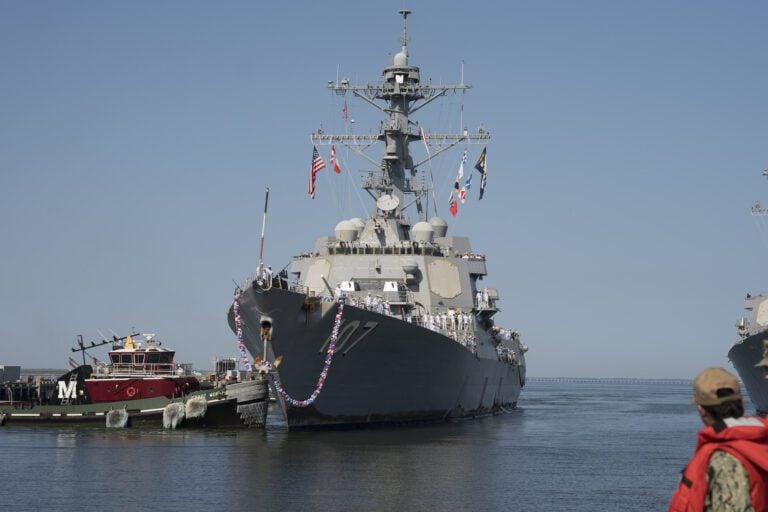 U.S. Navy Destroyer Joins Coast Guard's Maritime Border Security Mission