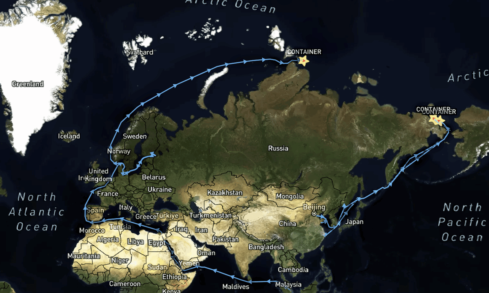 Chinese Companies Dispatch Multiple Container Ships Along Arctic Route ...