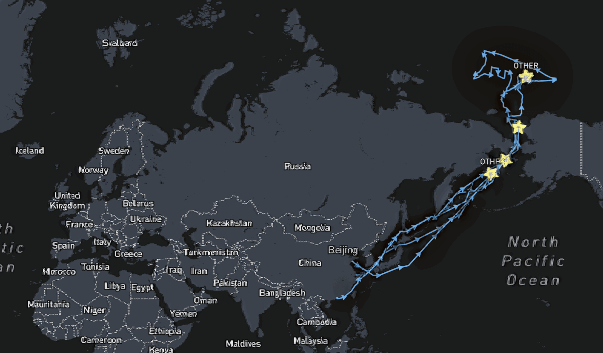 China Deploys Five Icebreakers Near Alaska in Unprecedented Arctic Move