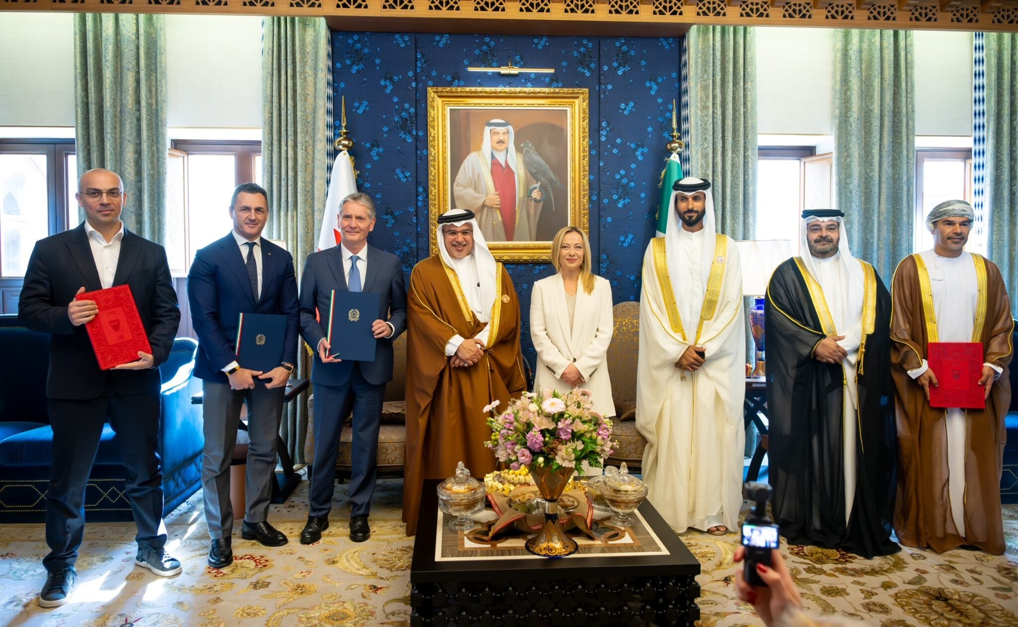 Giorgia Meloni Signs Shipyard Agreement In Bahrain